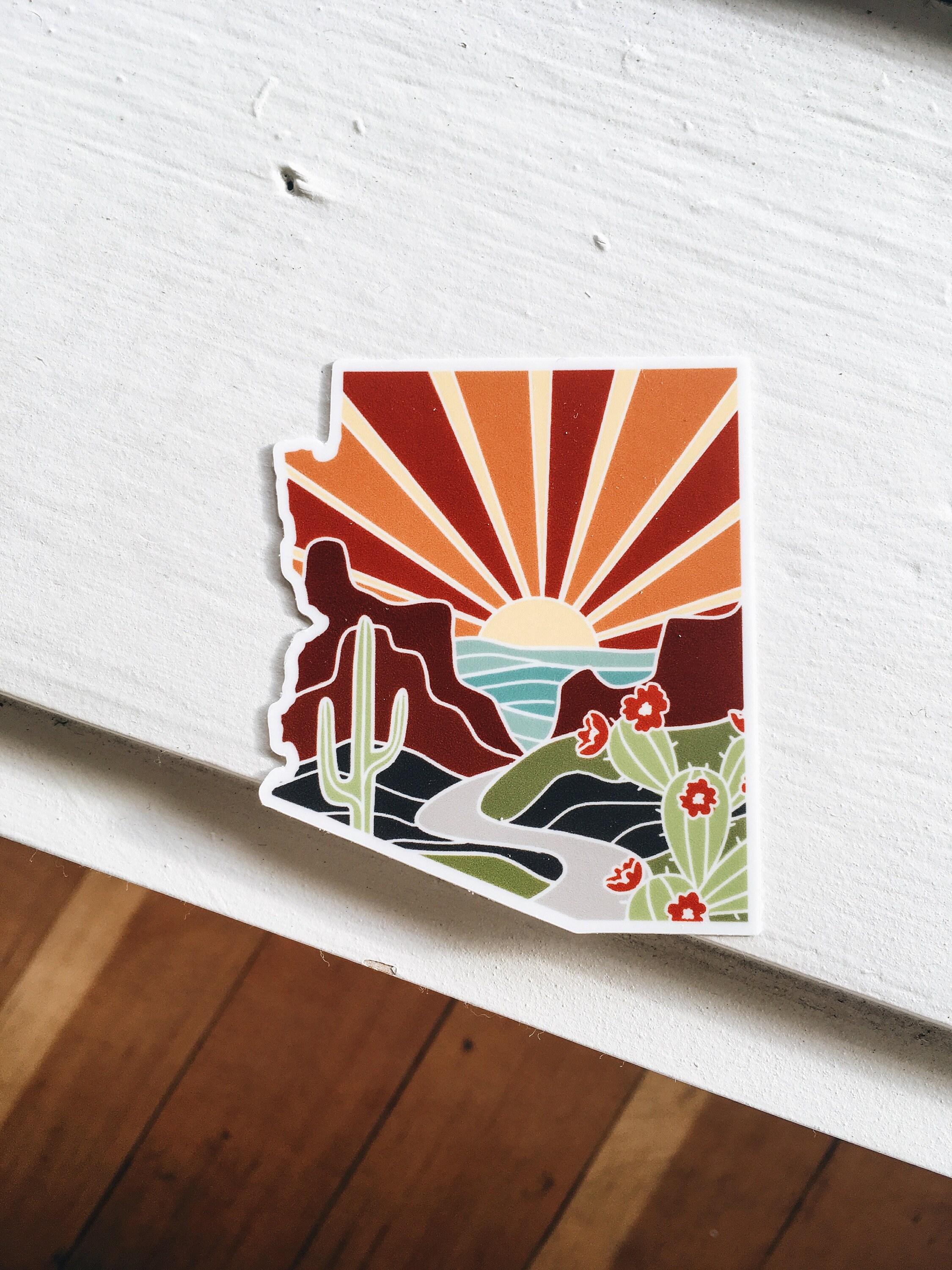 Arizona Weatherproof Sticker Durable Vinyl Decal Arizona | Etsy