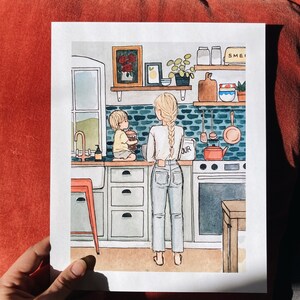 Kitchen Print Watercolor Illustration Wall Art - Etsy