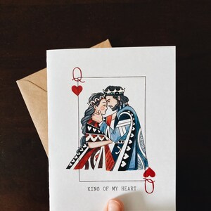 King/queen of My Heart Greeting Card | Valentines Day Card | Love ...