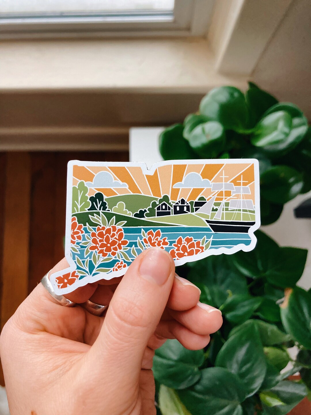 Connecticut Car Magnet | Weatherproof State Magnet | Outdoorsy Magnet ...