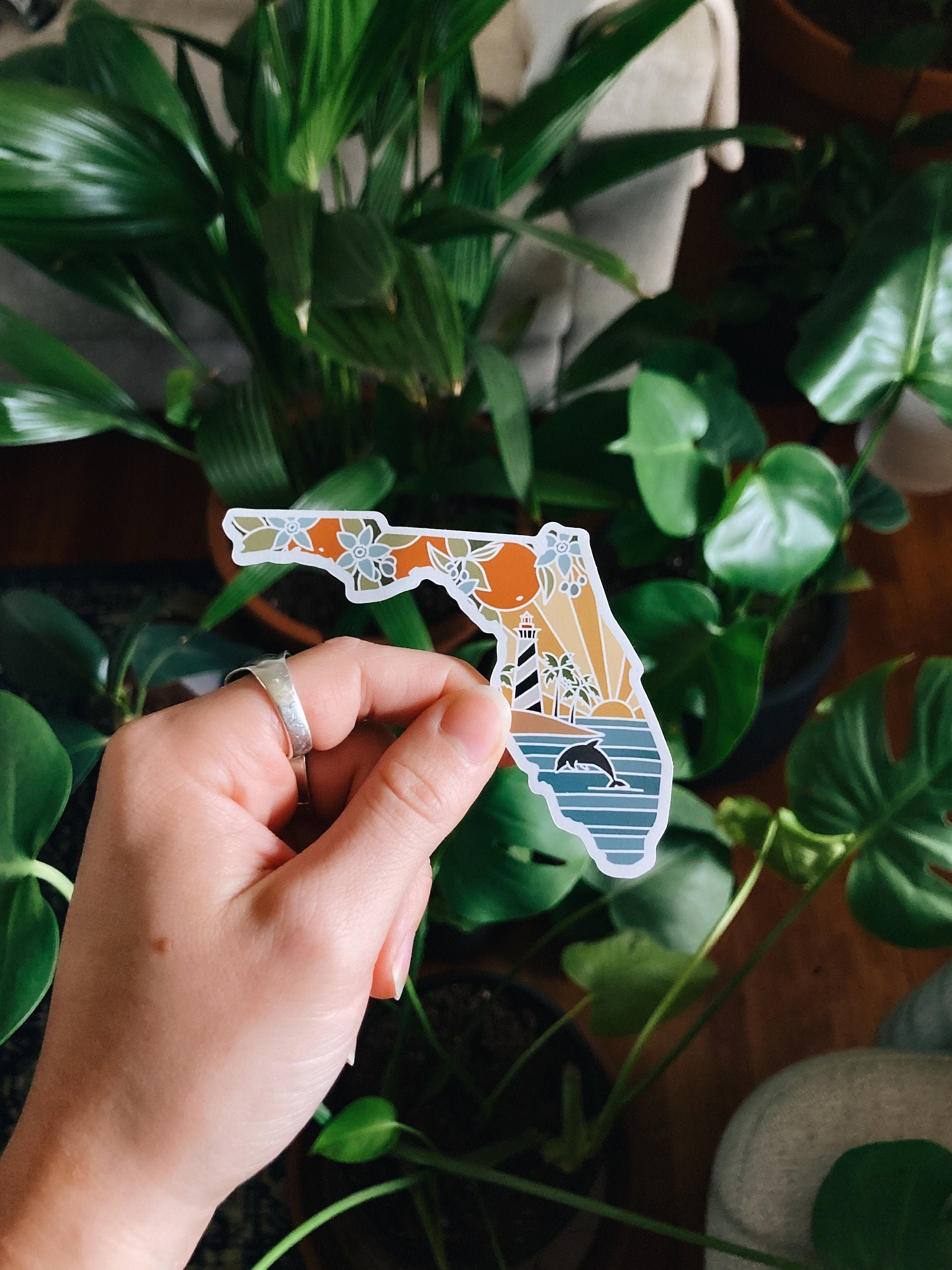 Florida Car Magnet Weatherproof State Magnet Outdoorsy - Etsy