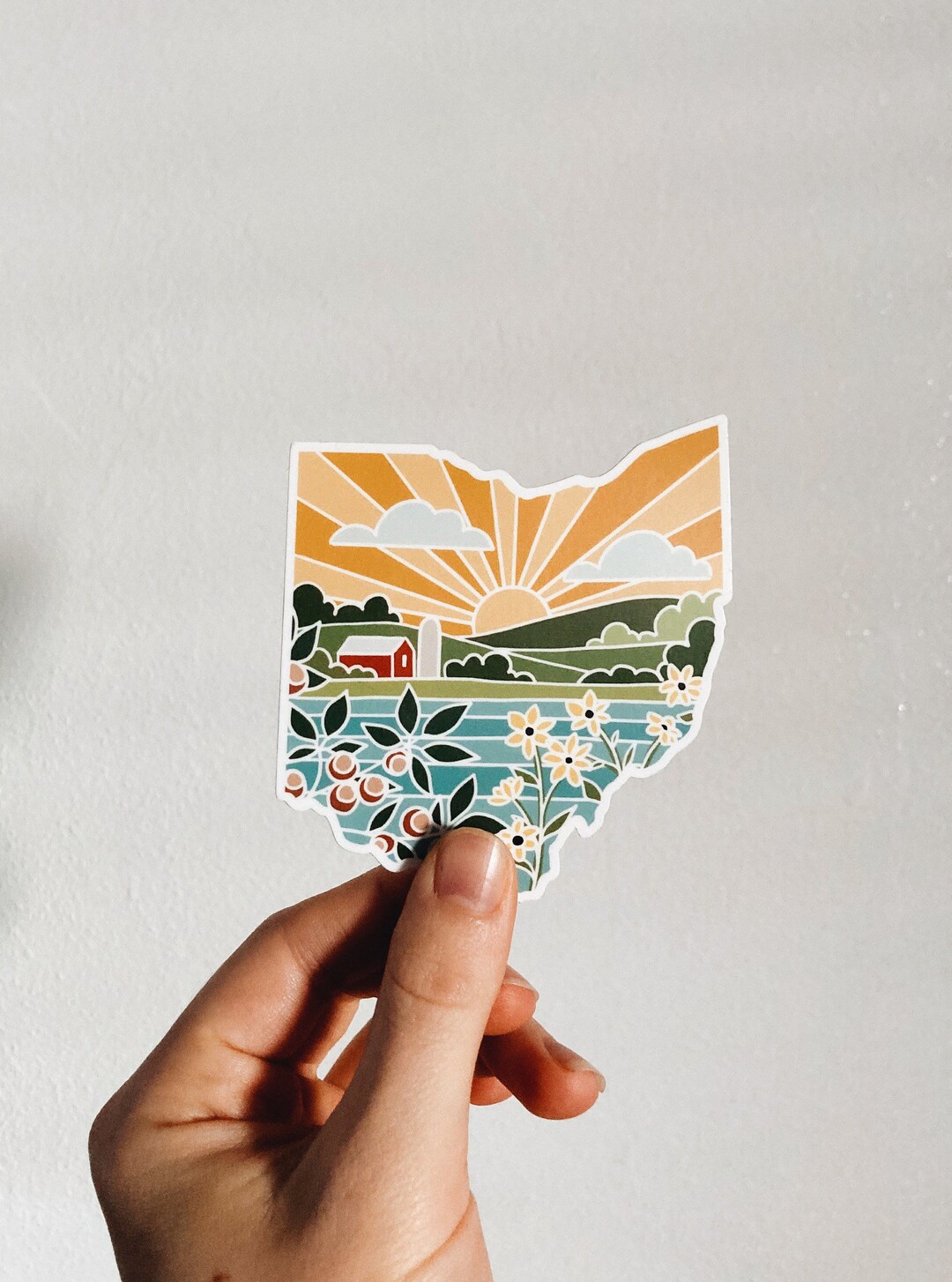 Ohio Durable Sticker | High Quality Bumper Sticker | United States ...