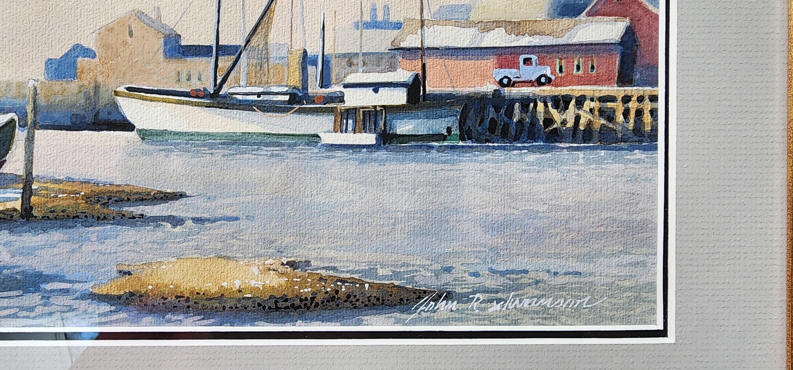 John R. Swanson Painting "portland Harbor, Winter". What a Great ...