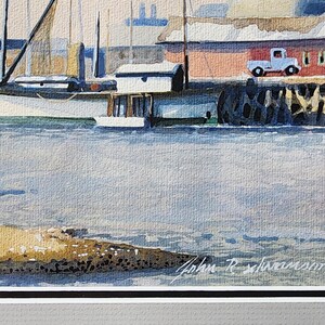John R. Swanson Painting "portland Harbor, Winter". What a Great ...