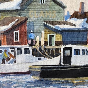 John R. Swanson Painting "portland Harbor, Winter". What a Great ...