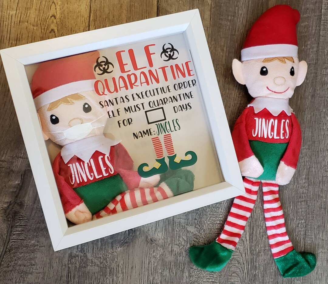 Personalized Elf Quarantine Box, Custom Name, Holiday Decoration - Etsy