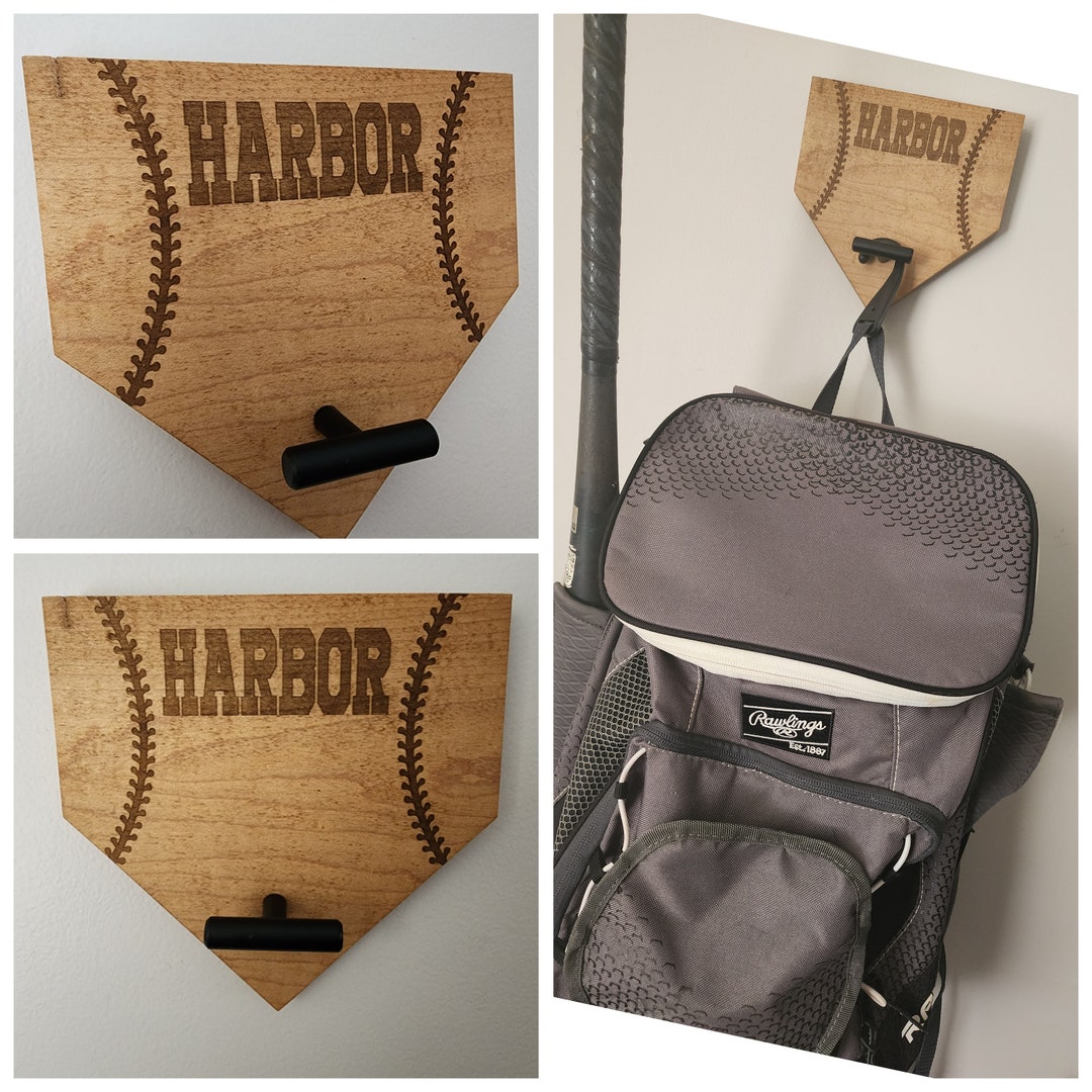 Handmade Baseball Bat Bag Homeplate Hanger – Sports Organization - Etsy