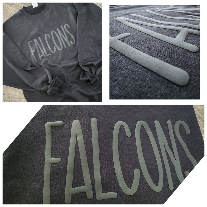 Puff Letter Sweatshirt - Etsy