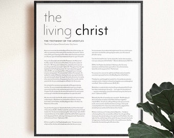 The Living Christ Digital Download, the Testimony of the Apostles, LDS ...