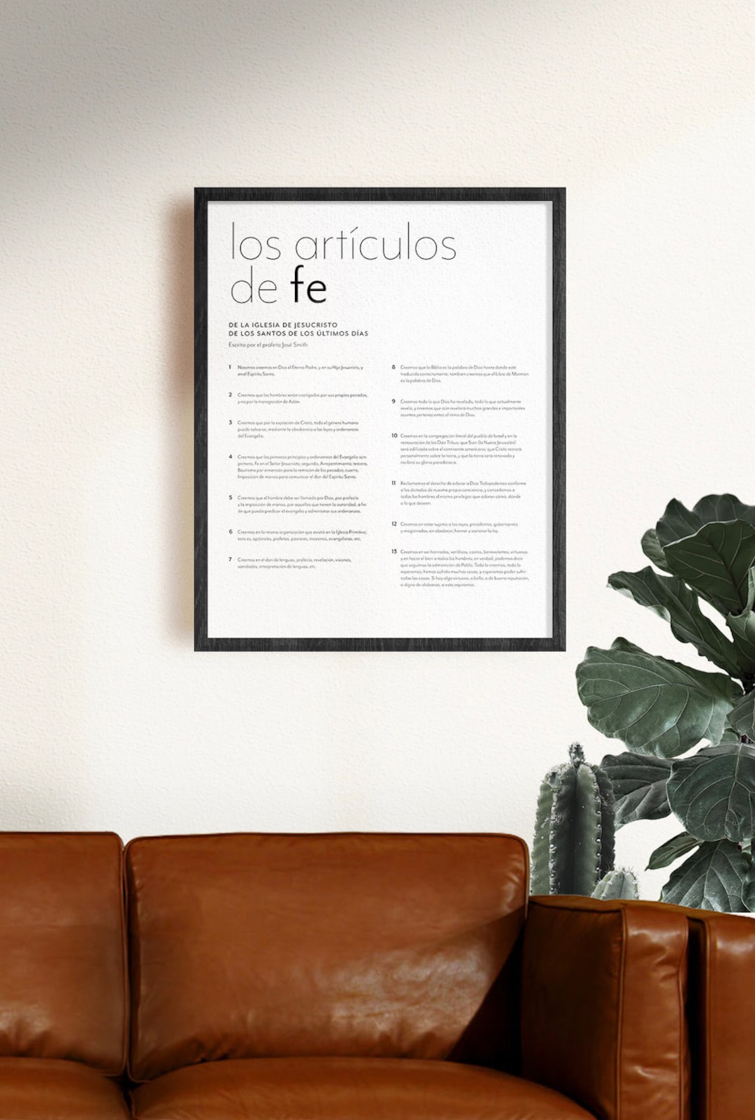 Los Articulos De Fe LDS Print in Spanish POSTER PRINT - Etsy