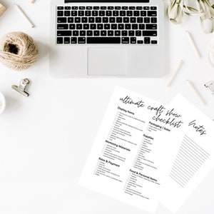 Craft Show Organizer / Checklist, Sales Tracker, Receipts / Instant ...