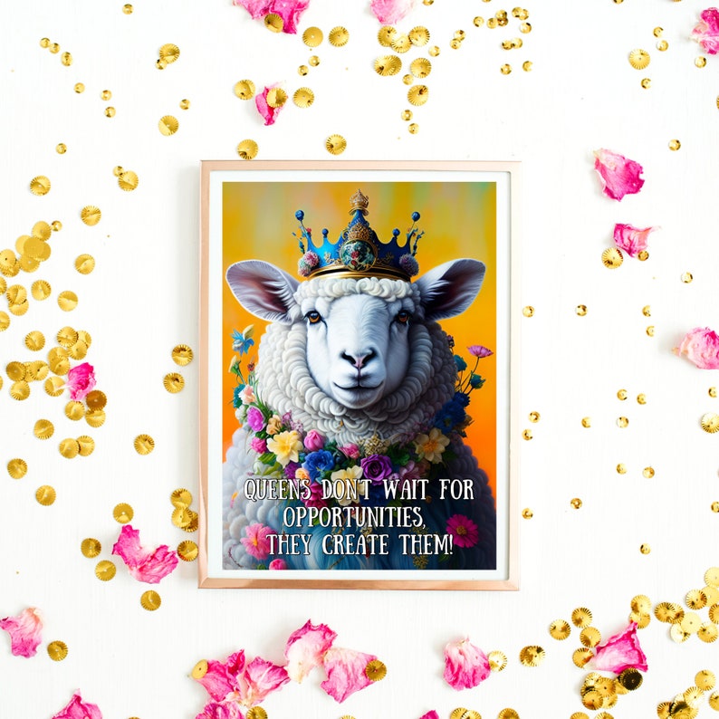 Spring Sheep Queen Instant Download PNG/JPEG/SVG Easter - Etsy