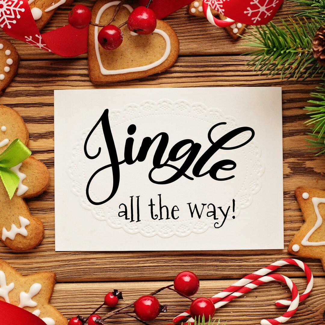 Jingle All the Way Christmas Printable | Festive Holiday Wall Art ...