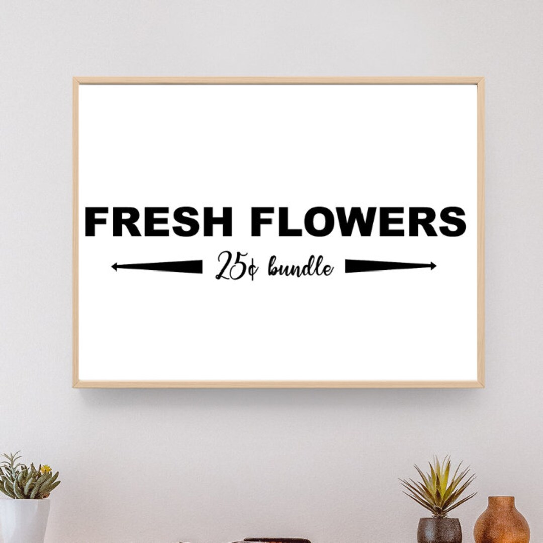 Fresh Flowers Instant PNG JPEG Digital Download Printable Art ...