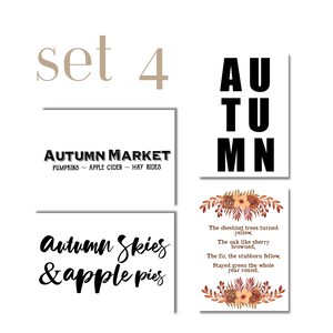 30+ Fall Farmhouse Printable Bundle | Autumn Wall Quotes PNG | Rustic ...