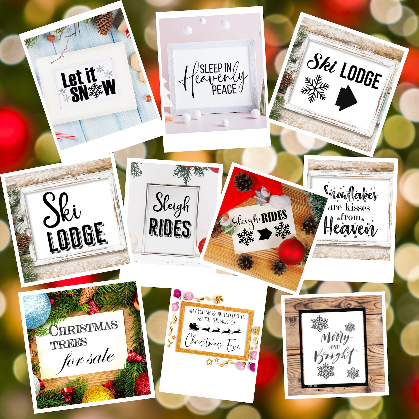 55+ Christmas Holiday Graphics Bundle | Instant Download PNG SVG JPEG ...
