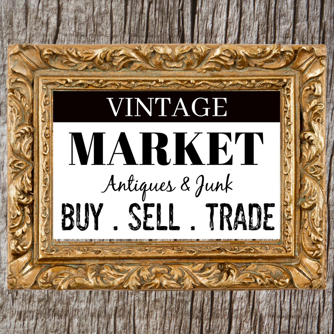 Farmhouse Vintage Market Sign | Rustic Wall Art (digital Download) - Etsy