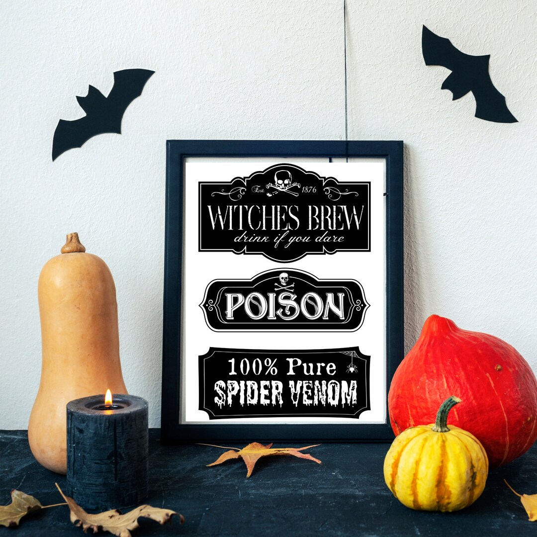Halloween Poison Art Graphic Instant PNG JPEG Digital Download ...