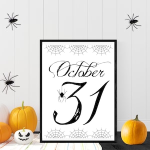 October 31st Halloween Printable | Spooky Wall Art SVG PNG JPEG ...