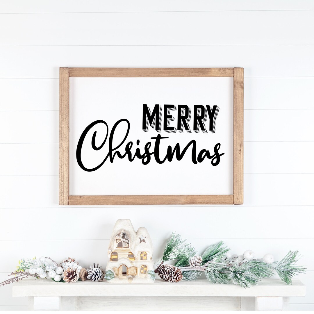 Merry Christmas - Instant Digital Download Printable Art PNG, JPEG - Etsy