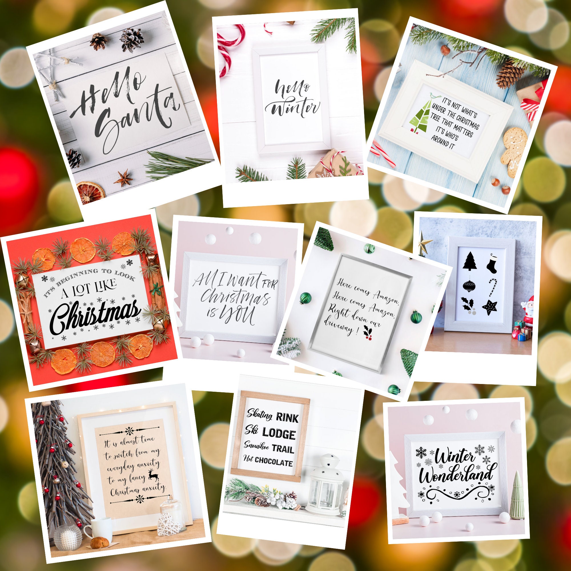 55+ Christmas Holiday Graphics Bundle | Instant Download PNG SVG JPEG ...