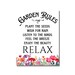 Garden Rules Instant PNG JPEG Digital Download Printable Art ...