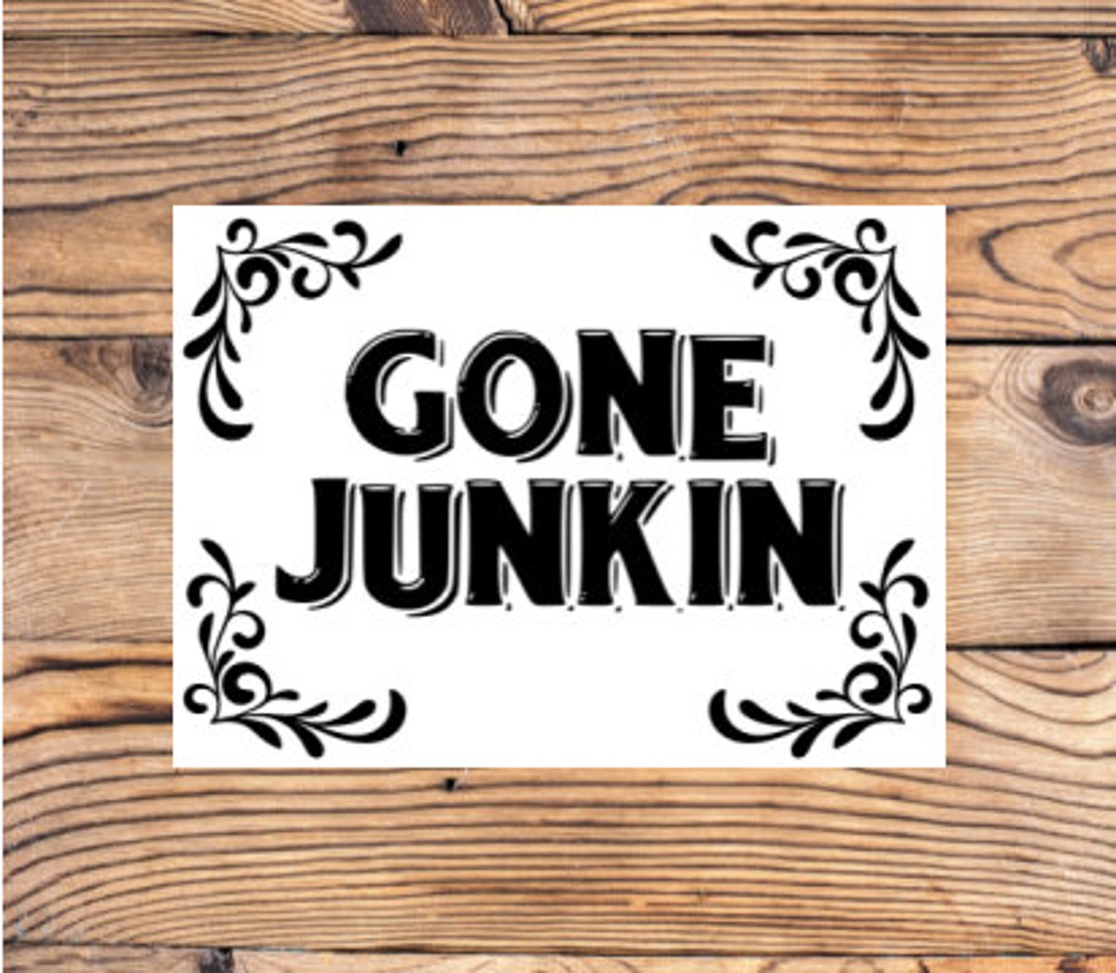 Gone Junkin Instant PNG JPEG Digital Download Printable Art ...