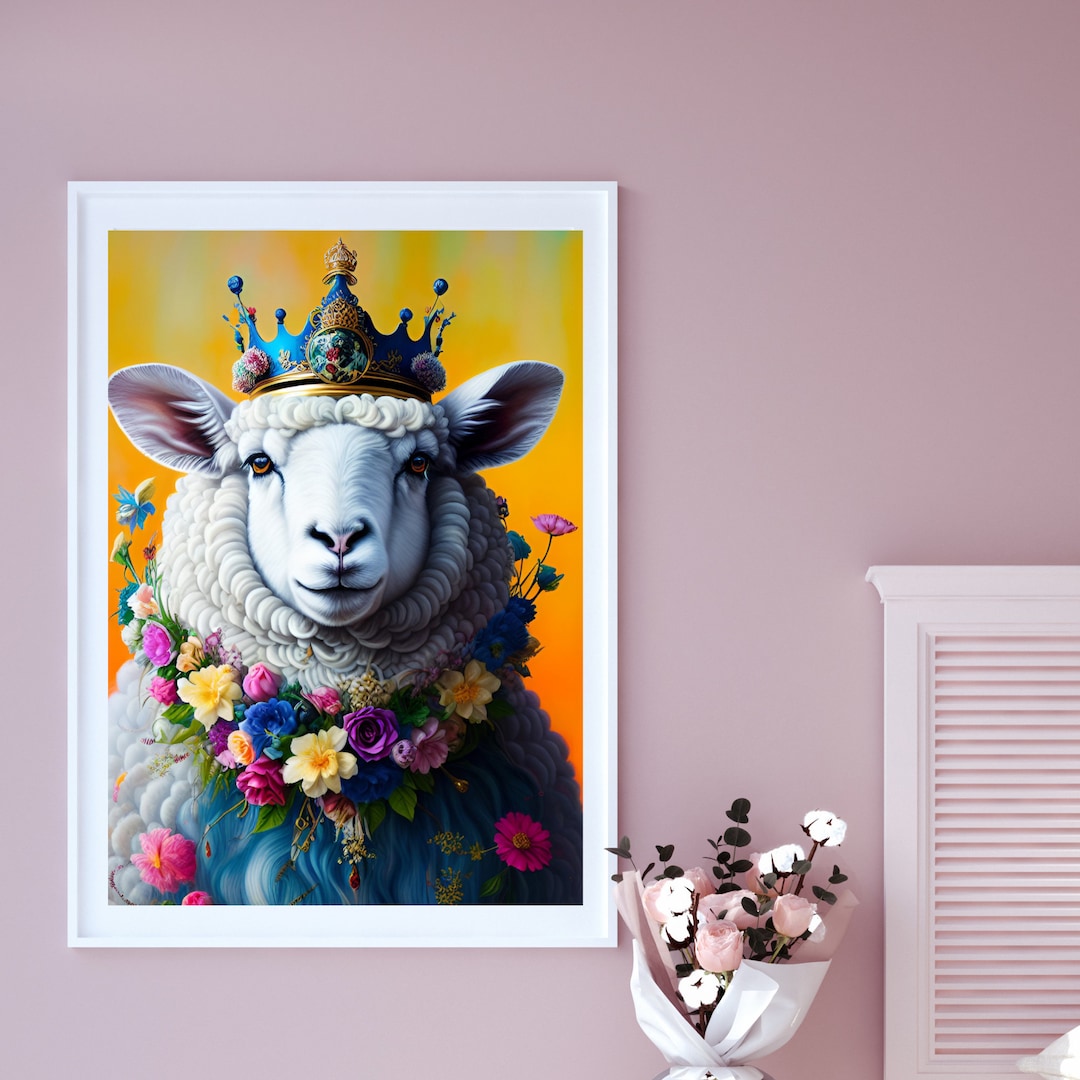 Spring Sheep Queen Instant Download - PNG/JPEG/SVG Easter Printable Art ...
