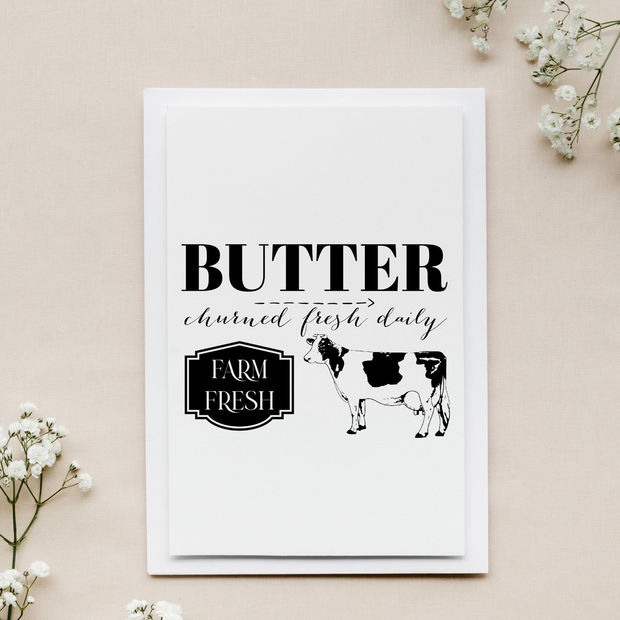 Farmhouse butter local PNG JPEG SVG digital download Printable Art ...