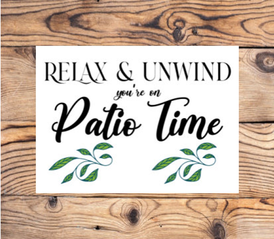 Patio Time Instant PNG JPEG Digital Download Printable Art Downloadable ...