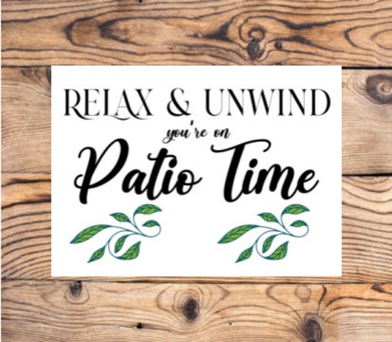 Patio Time Instant PNG JPEG Digital Download Printable Art | Etsy