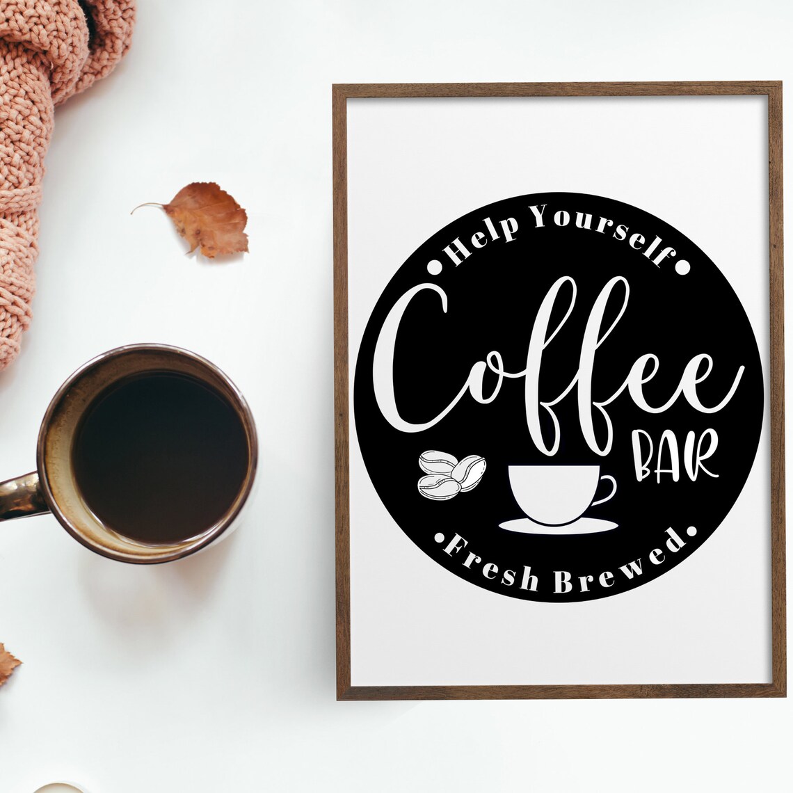 Coffee Bar Printable Graphic PNG JPEG Digital Download - Etsy