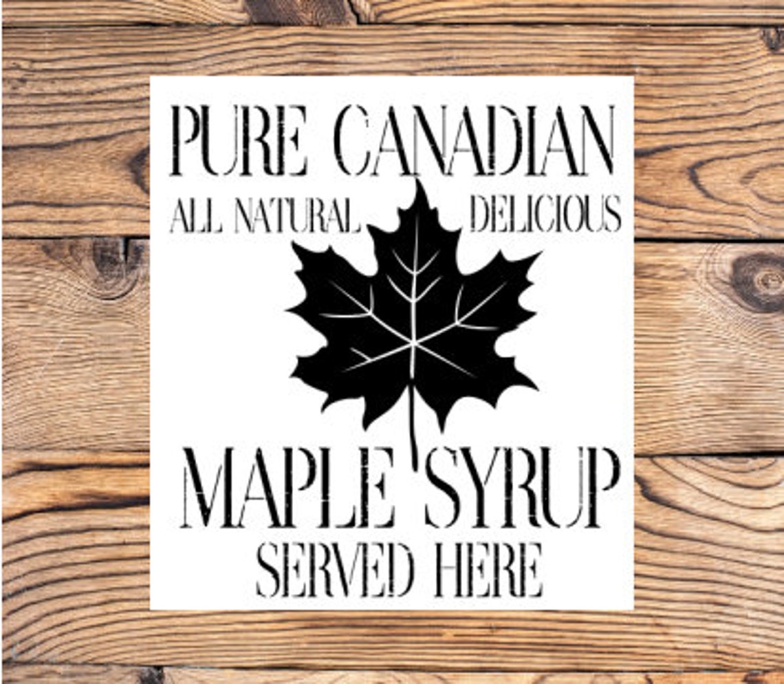 Maple Syrup Canadian PNG JPEG Digital Download Printable Art | Etsy