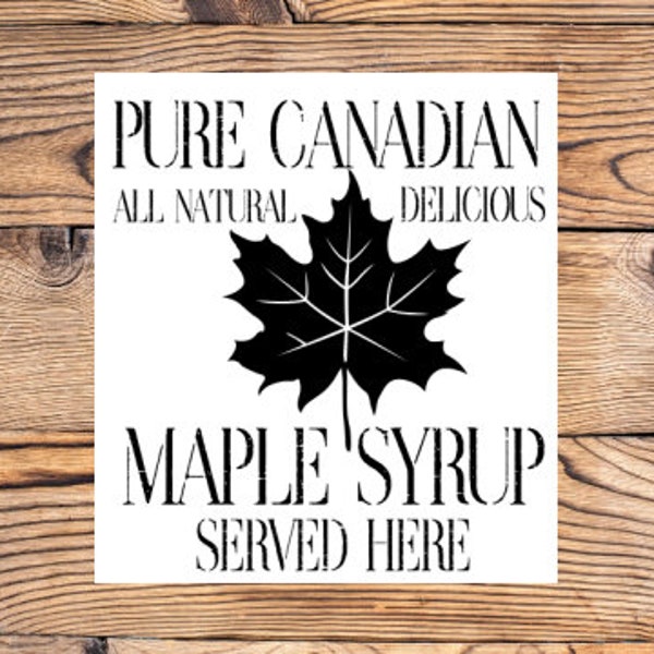 Maple Syrup Sign - Etsy