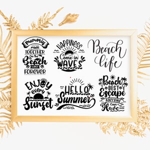 Beach Quotes Collage Instant PNG Digital Download Printable - Etsy Canada