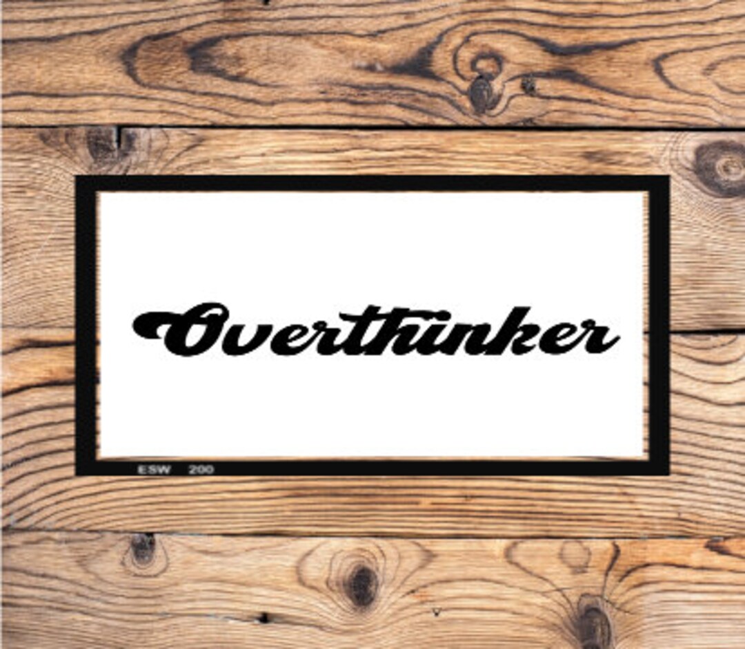 Overthinker Instant PNG JPEG Digital Download Printable Art ...