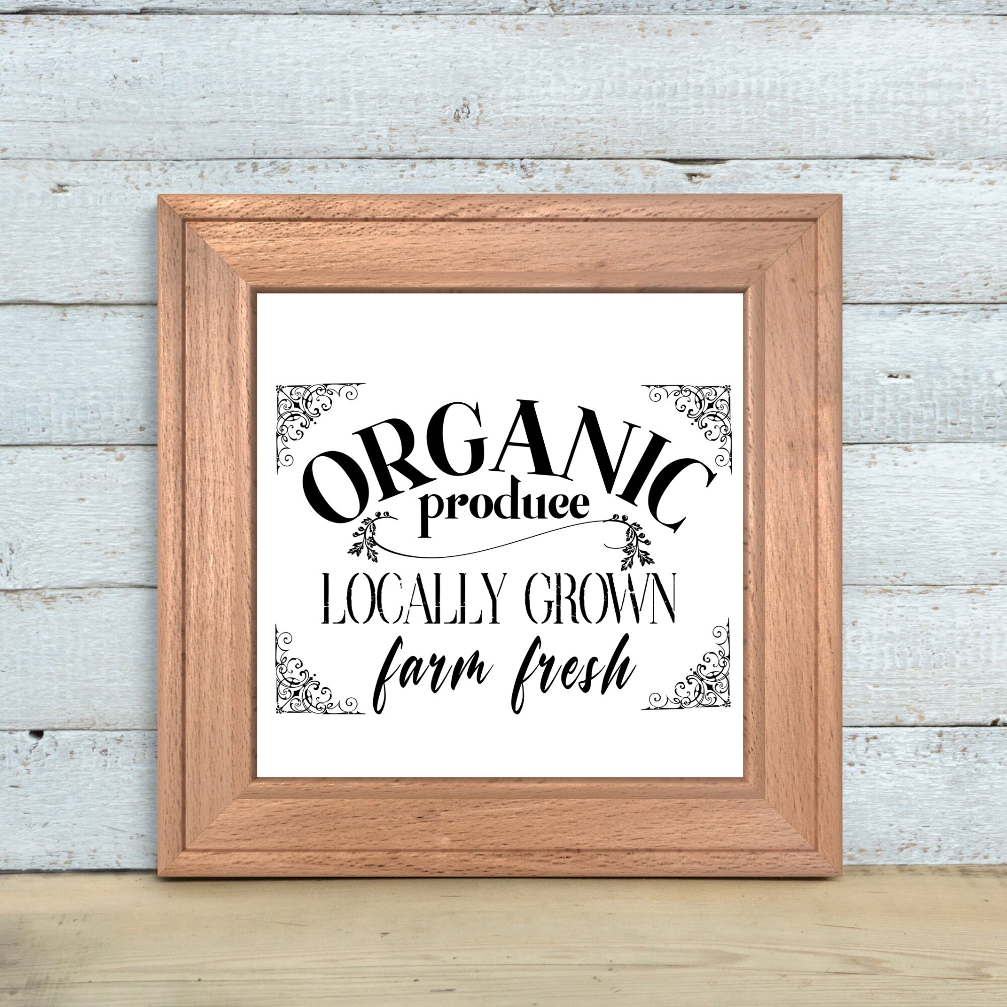 Organic Produce Farmhouse PNG JPEG SVG Digital Download - Etsy Canada