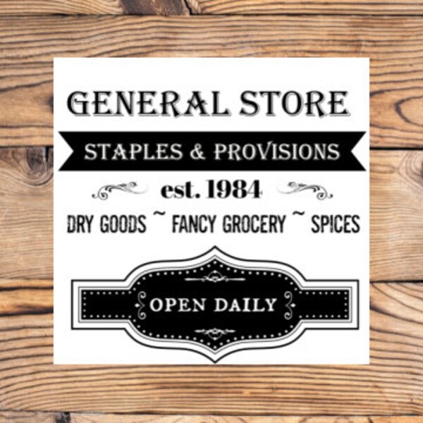 General Store Svg - Etsy