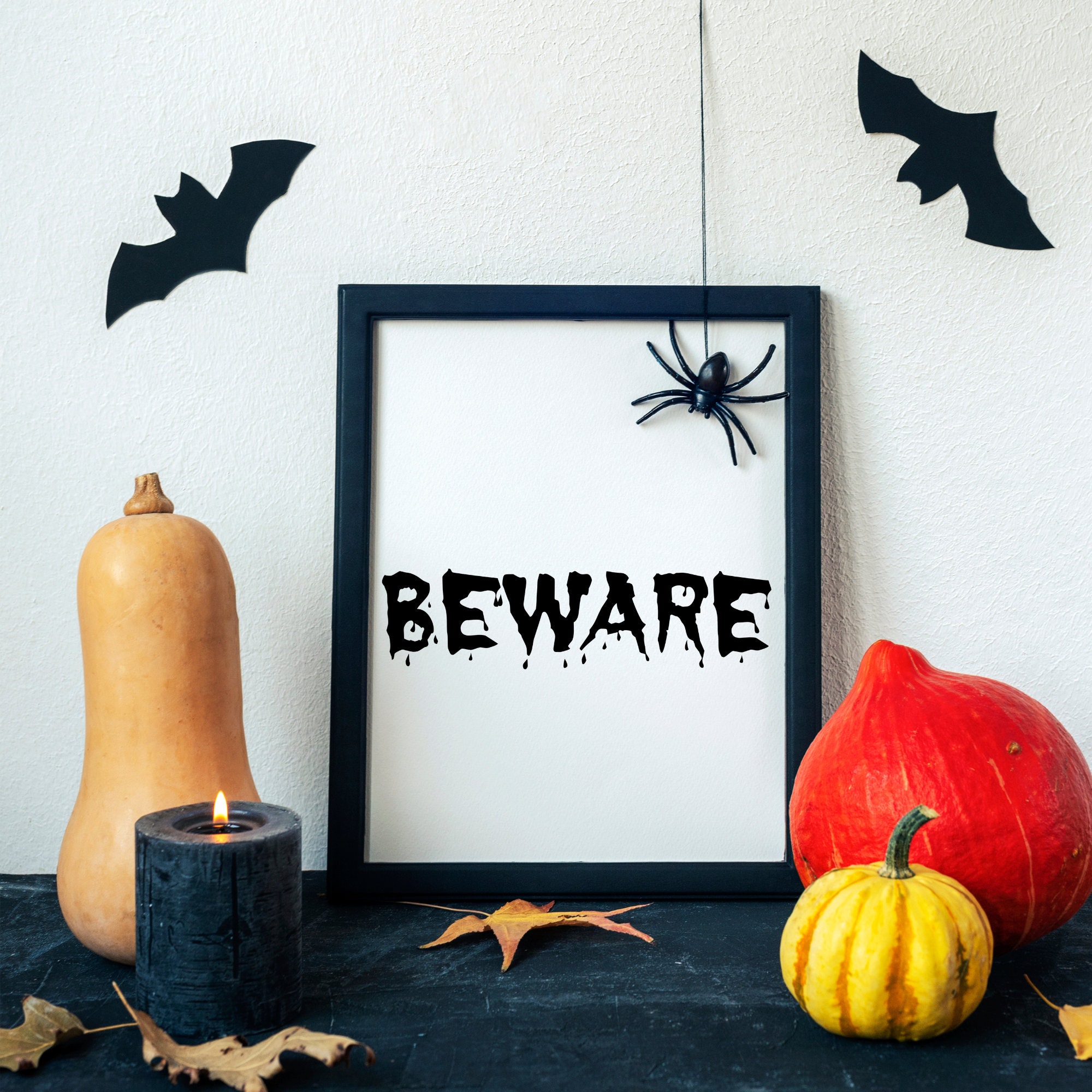 Beware Halloween graphic Instant PNG JPEG digital download Printable ...