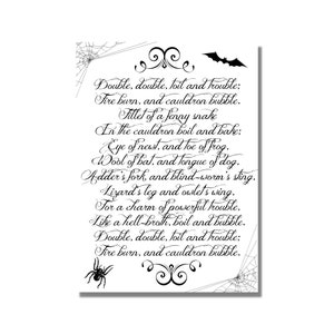 Witches Spell Printable Graphic PNG JPEG Digital Download Printable ...