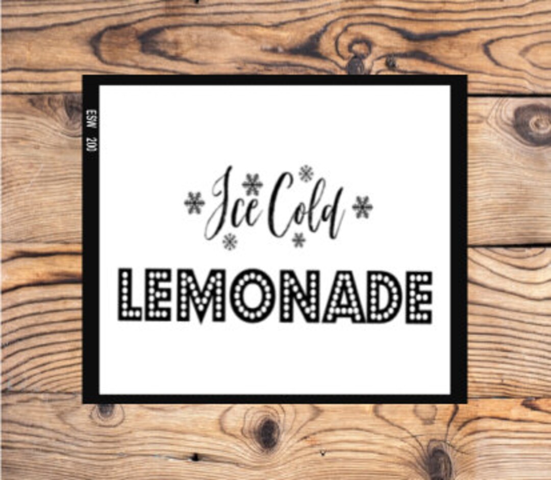Ice Cold Lemonade Instant PNG JPEG Digital Download Printable Art ...