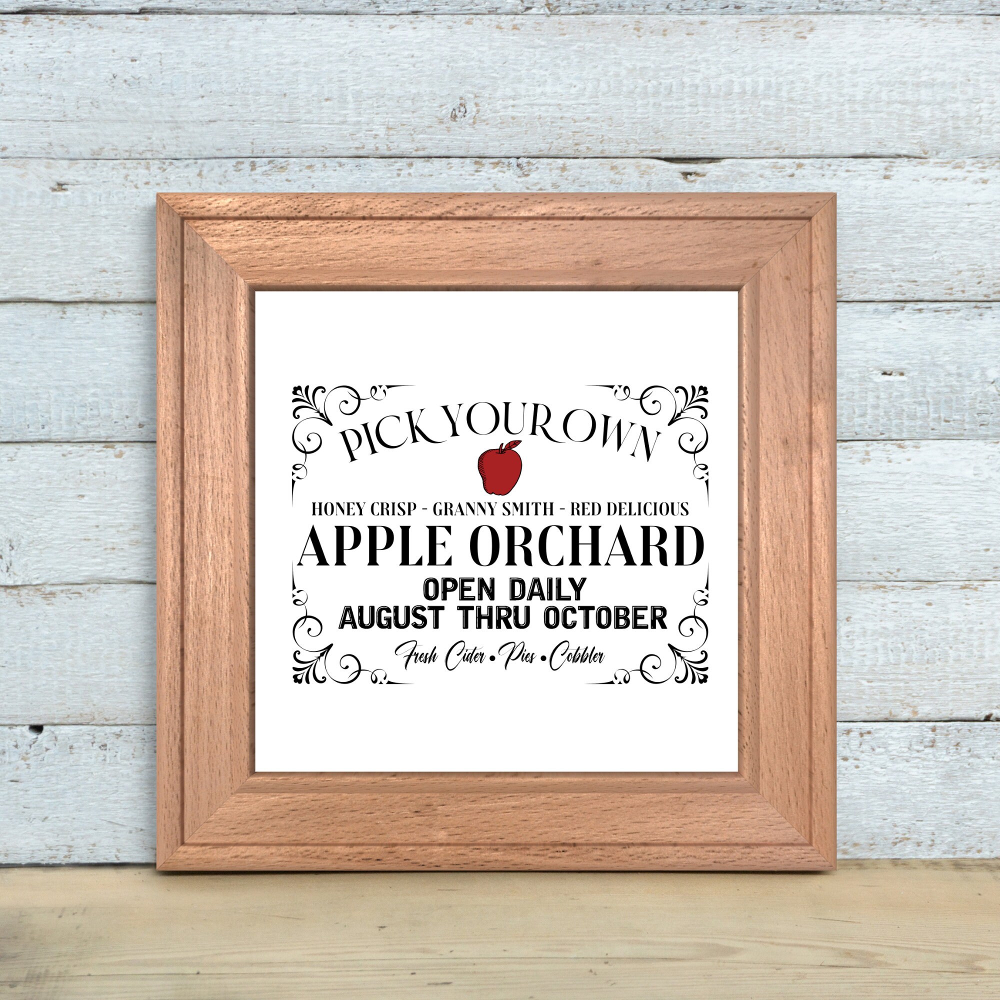 Apple Orchard Fall Harvest Instant PNG JPEG digital download Printable ...