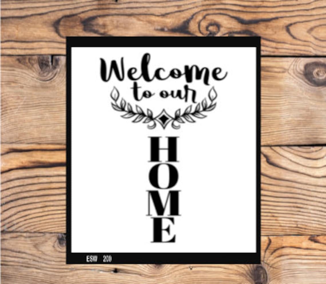 Welcome to Our Home Instant PNG JPEG Digital Download | Etsy