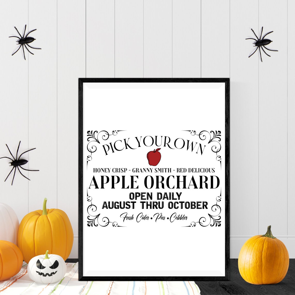 Apple Orchard Fall PNG JPEG SVG Digital Download Printable Art ...
