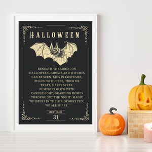 Halloween Spooky Poem Instant Digital Download - PNG & JPEG Graphic - Etsy