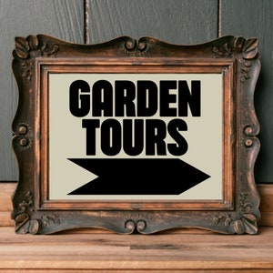 Garden Tours Instant PNG JPEG Digital Download Printable Art Graphic - Etsy
