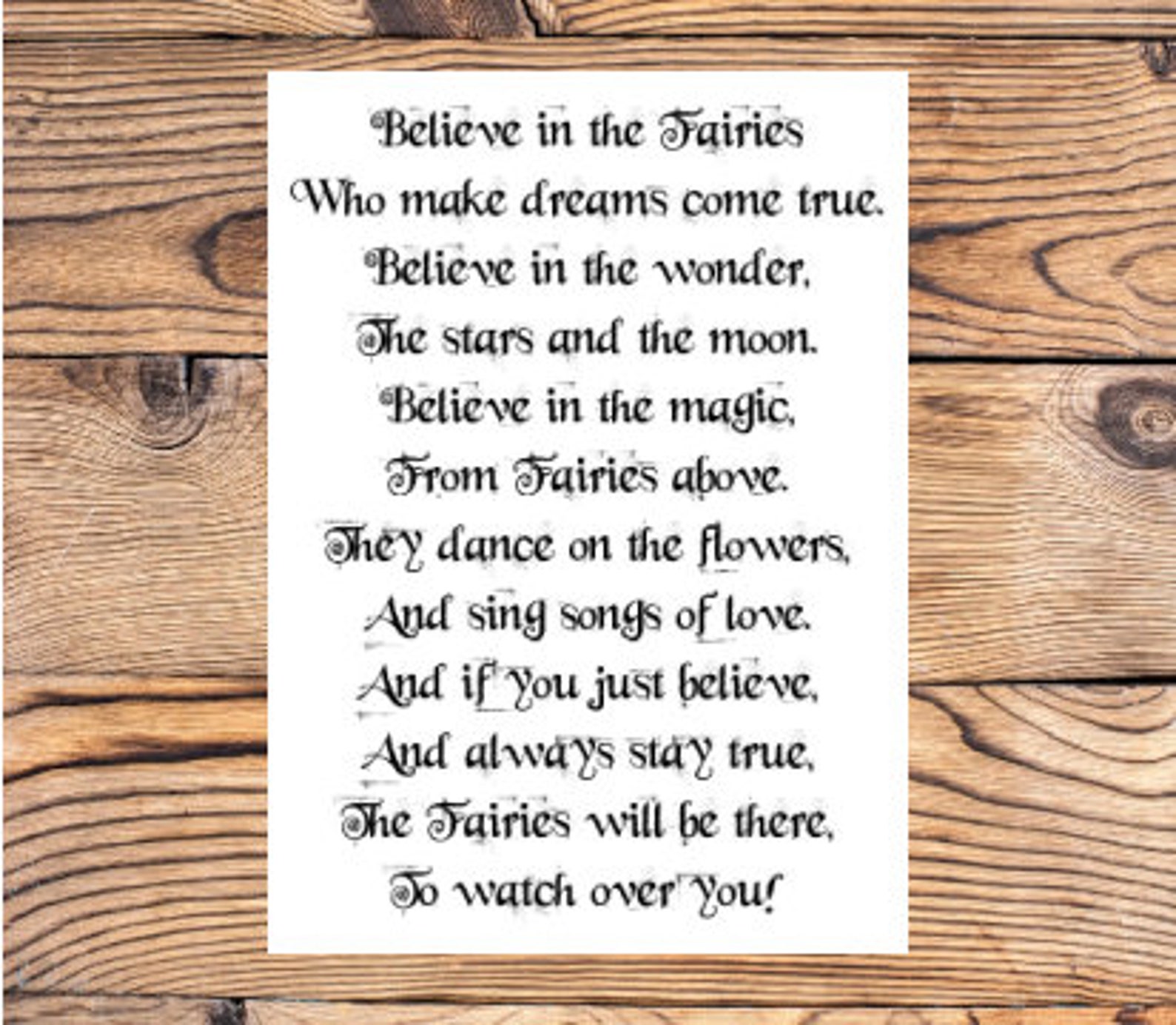 Believe in Fairies Instant PNG JPEG Digital Download Printable - Etsy