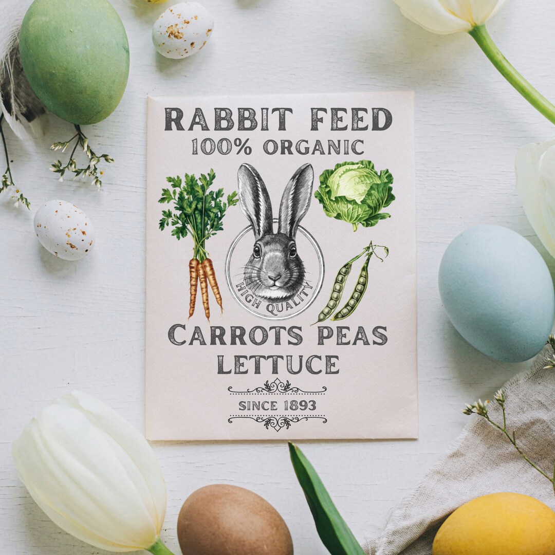 Digital Download Printable Easter Rabbit Feed Graphic (PNG/JPEG) - Etsy