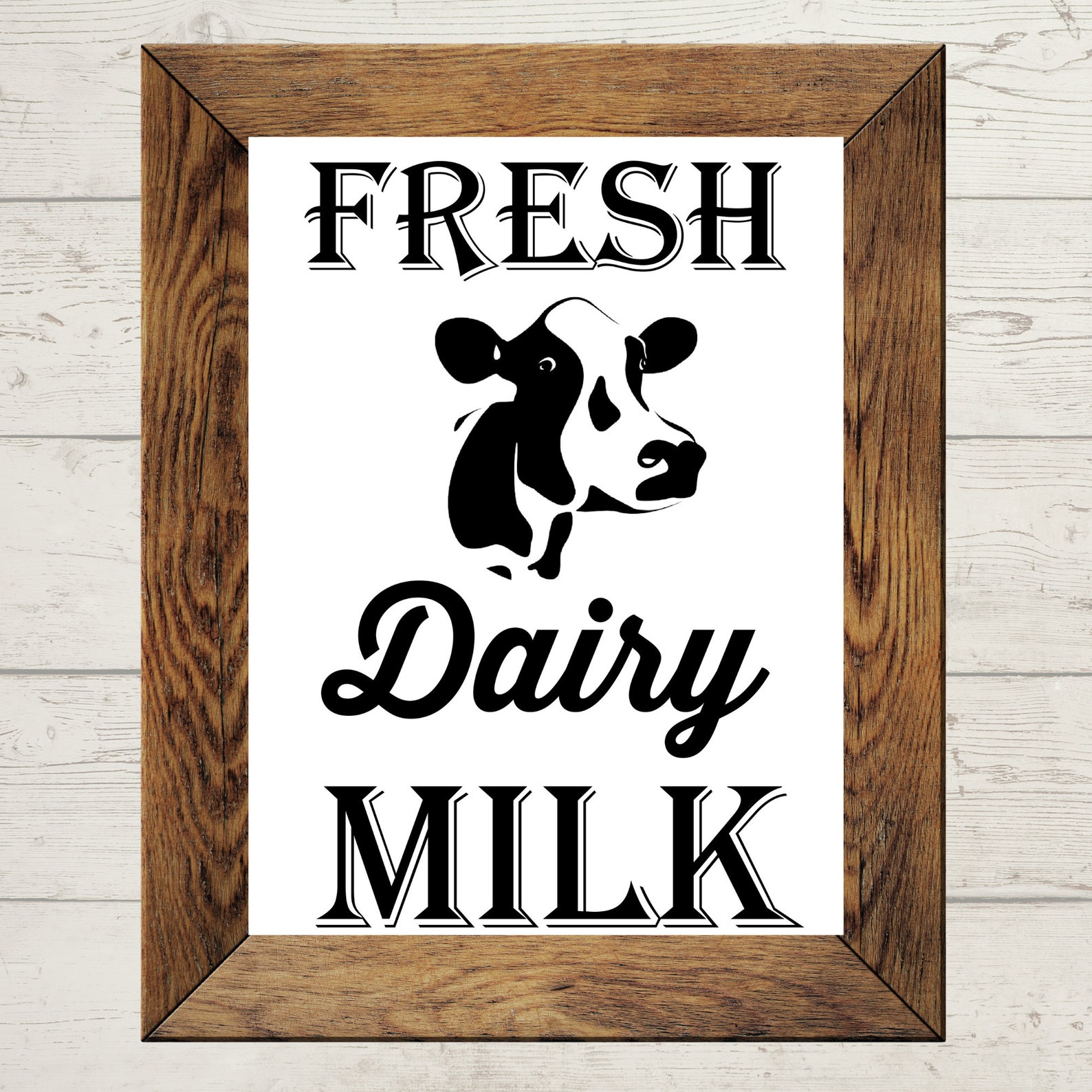 Fresh Milk Dairy Farmhouse Printable Downloadable Graphic - Etsy Canada