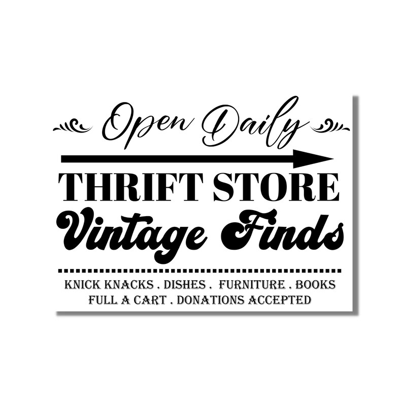 Thrift Store Vintage Finds PNG JPEG Digital Download Printable - Etsy